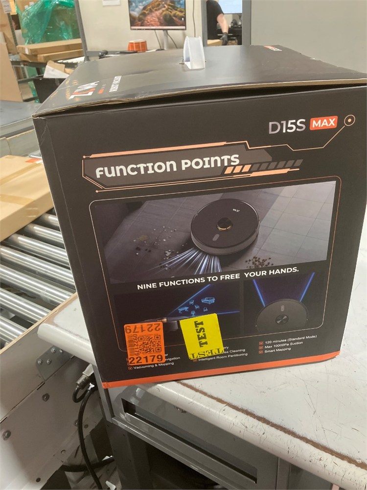 Vista Auction - ZCWA D15S MAX Robot Vacuum and Mop, 10000Pa Suction ...