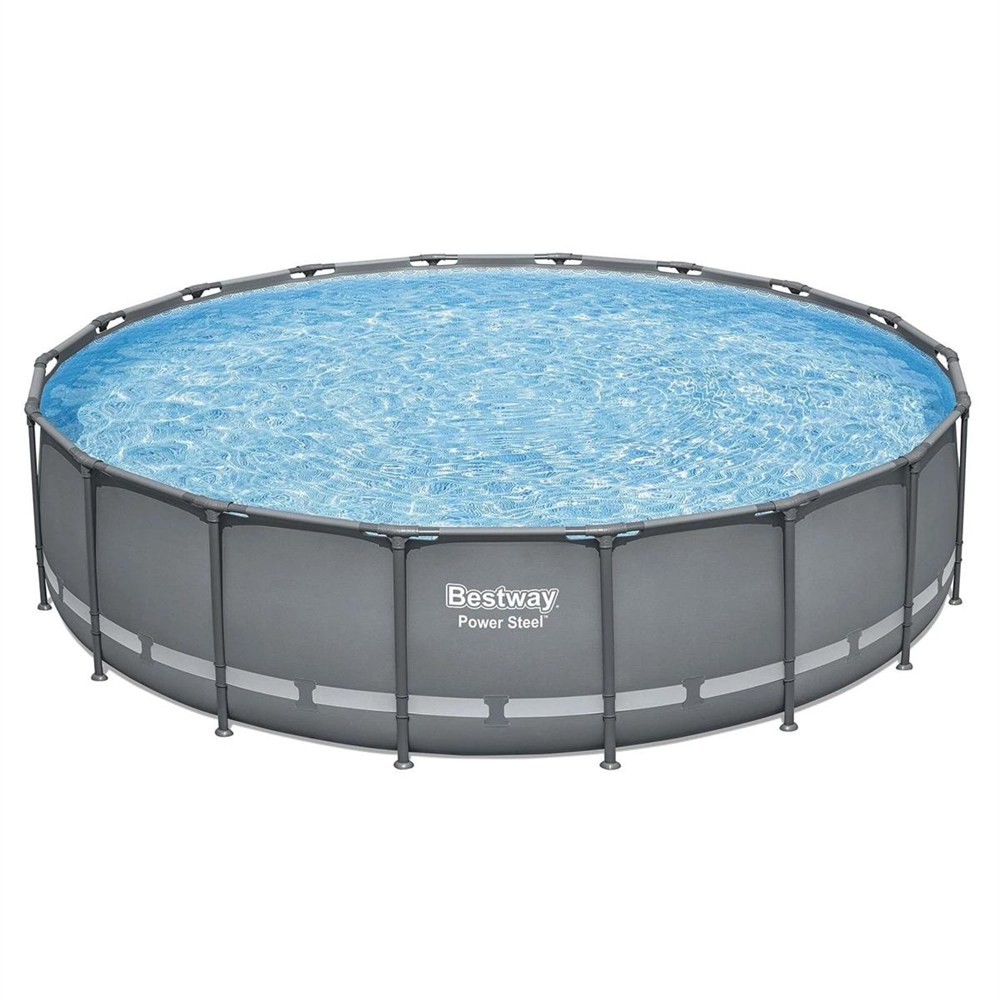 Vista Auction - Bestway Power Steel 18 x 48 Round Above Ground Pool Set ...