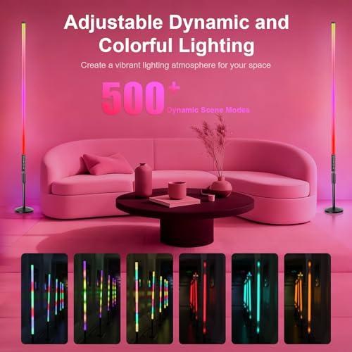 Vista Auction - 6 Pack RGB Tube Light with Stand 4ft LED Light Wand ...