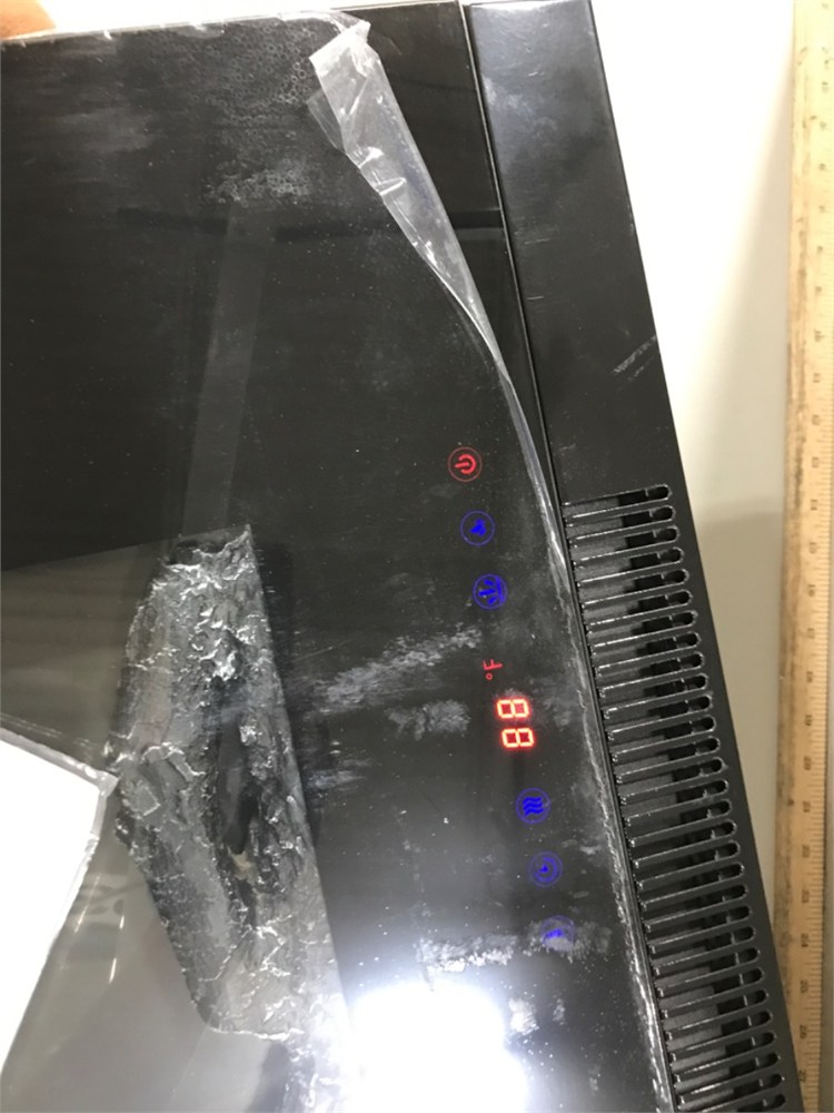 Vista Auction - Cambridge 78-in W Black Wall mount Fan-forced with ...