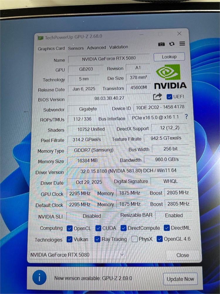 Vista Auction - FINAL SALE! - Gigabyte Aorus GeForce RTX 5080 Master ...