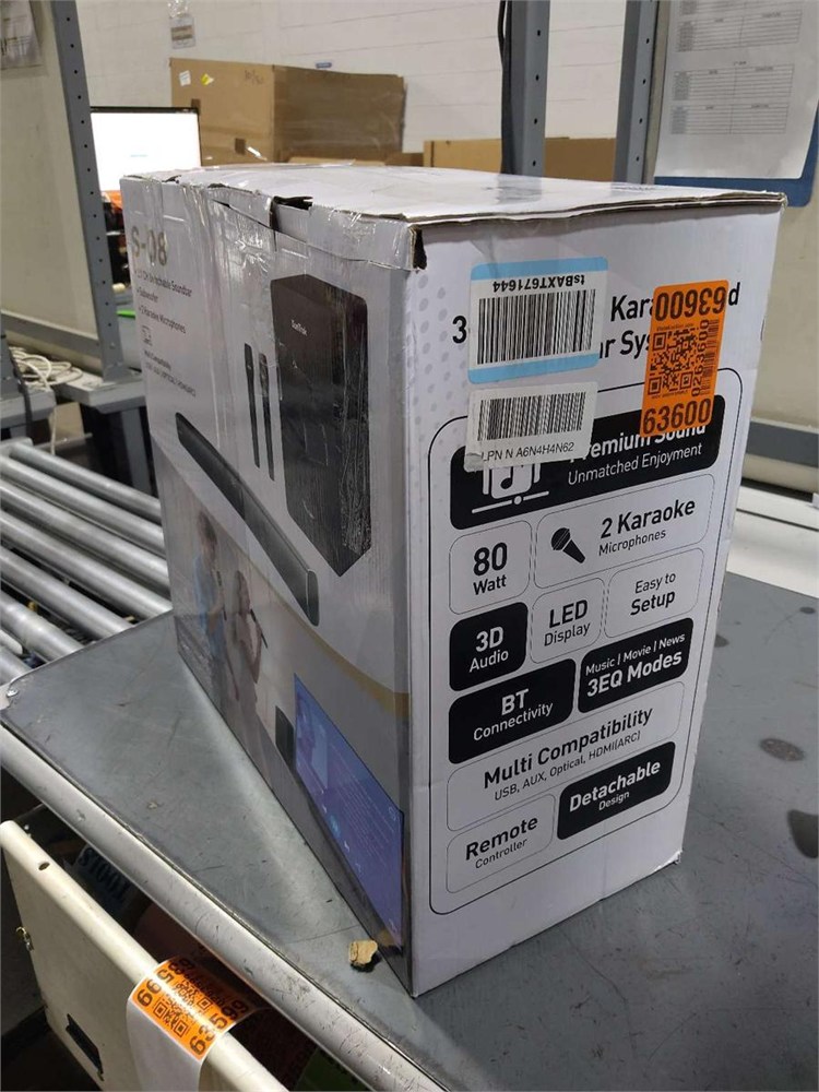 Vista Auction - Karaoke Soundbar with Subwoofer for TV: Sound Bar with ...