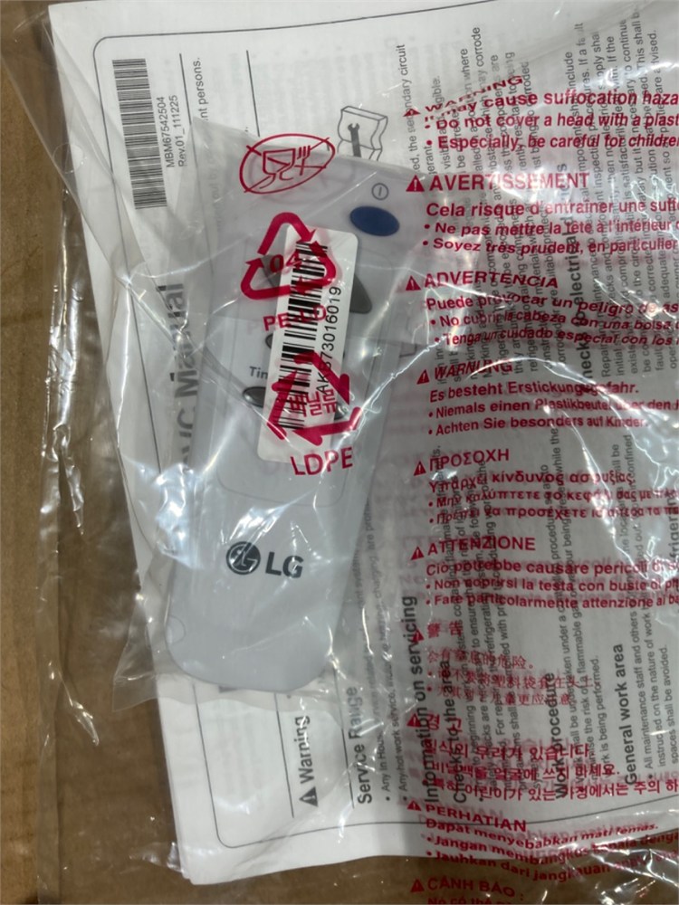 Vista Auction - LG 24,500 BTU Smart Window Air Conditioner, 230/208V ...